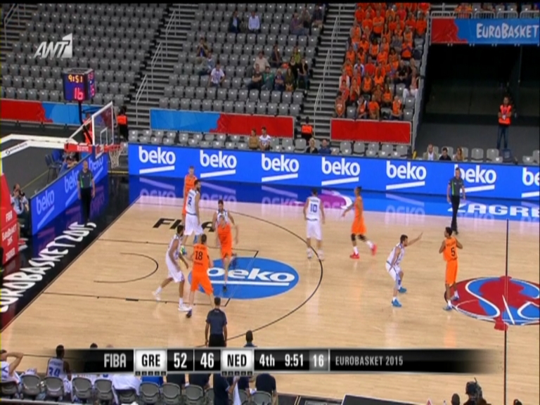 Ελλάδα- Ολλανδία 52-46 (30')