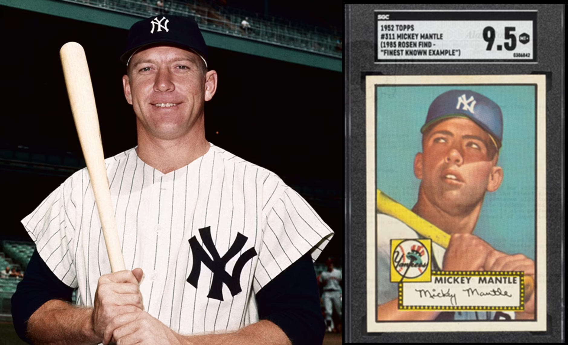 Μίκι Μαντλ: «Ζαλίζει» το ποσό που πωλήθηκε σπάνια κάρτα του θρύλου του ...