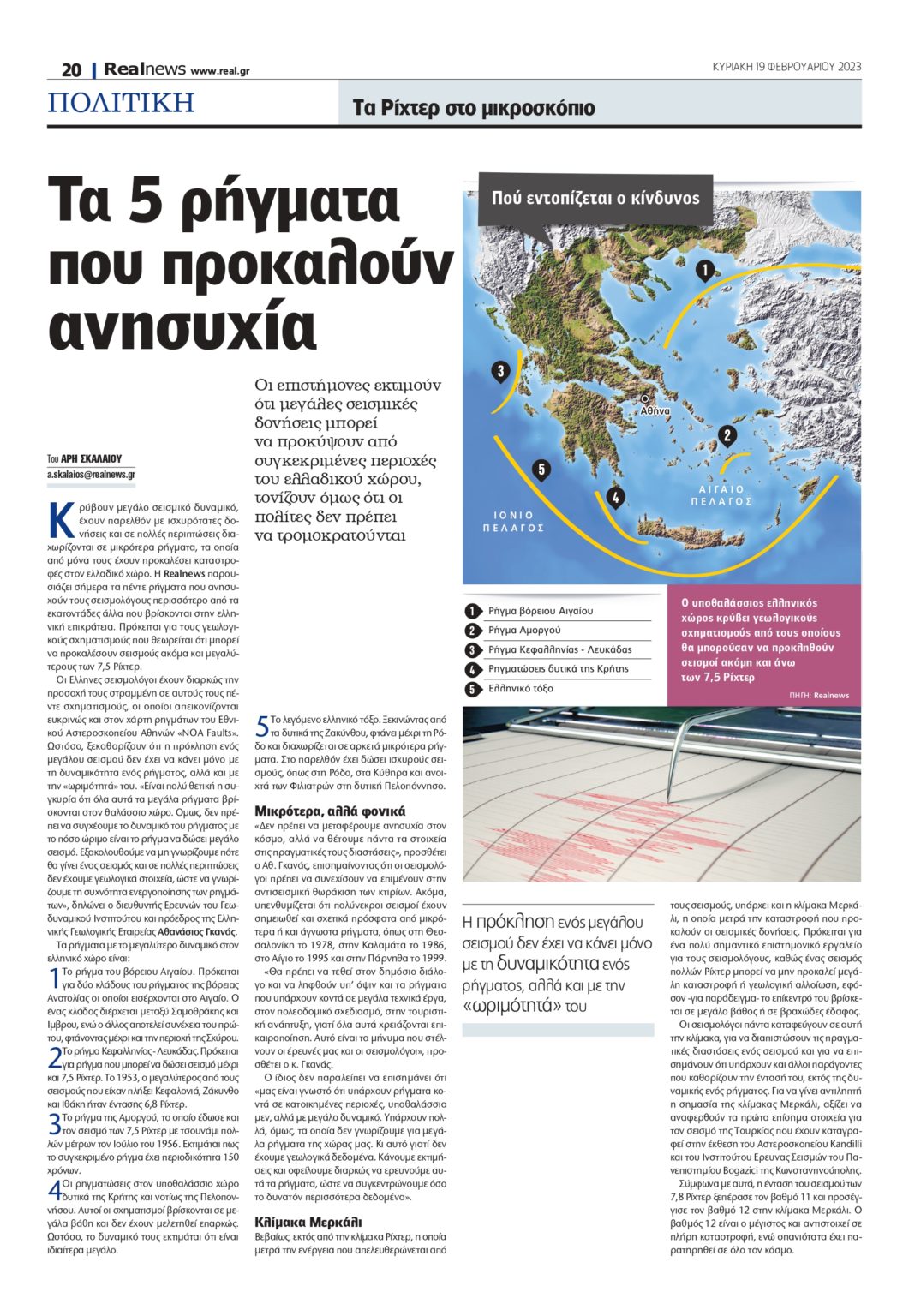 Τα 5 ρήγματα στην Ελλάδα που προκαλούν ανησυχία | AegeaNews