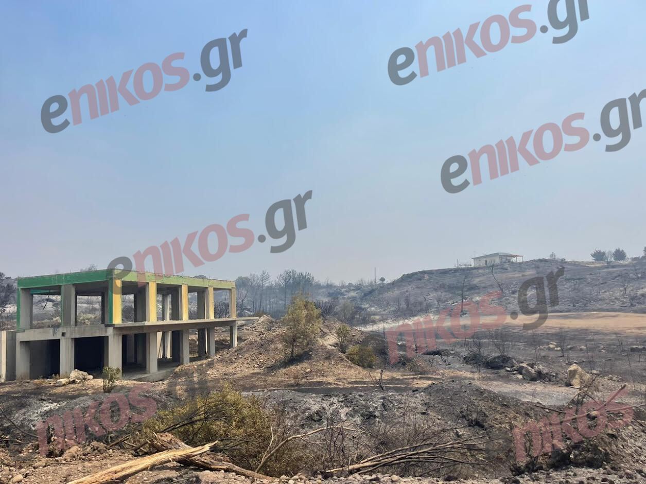 Φωτιά στην Ρόδο - Αυτοψία του enikos.gr: «Κρανίου τόπος» σε Κιοτάρι και ...