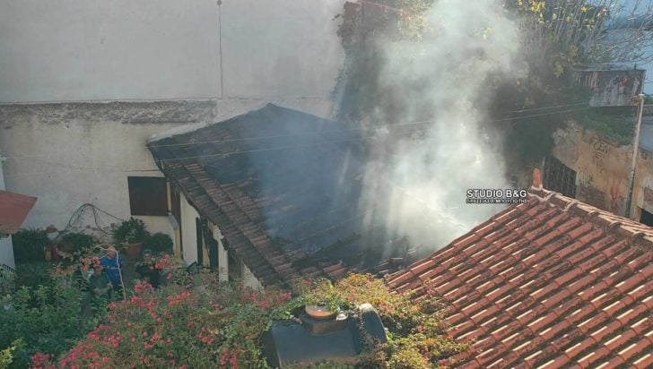 Φωτιά σε μονοκατοικία στο κέντρο του Άργους - Μεγάλη κινητοποίηση της ...
